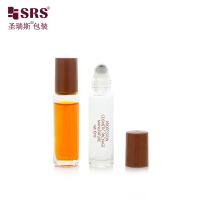 China BLPM-10ML Injection Custom Color  Glass Roll-On PP Cap Painted Roller Steel Ball Bottle For Hair Essence Fragrance for sale