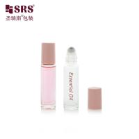 China BLPM-10ML Injection Custom Color  Glass Roll-On PP Cap Painted Roller Steel Ball Bottle For Hair Essence Fragrance for sale