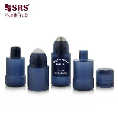 China RPPE 50ml 75ml Replaceable PP PCR Double Wall Recycled Roller Ball Bottles For Fragrance Gel Lotion for sale