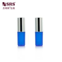China SRS packaging supplier 3ml metal ball plastic roll-on bottle with gold cap for sale