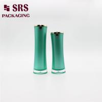 China L092 Chinese cosmetic psckaging manufacturer special shape black skincare bottles acrylic Bottle for sale