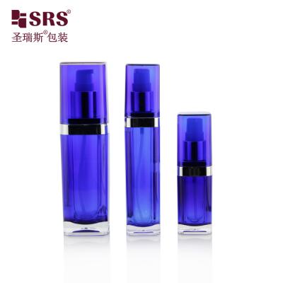 China L051 suqare shape L051 15ml 30ml 60ml 120ml clear plastic hand soap bottle for sale