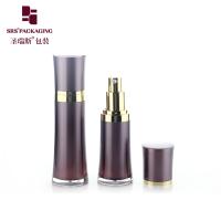 China L094 SRS China Supplier luxury empty black skin care products container acrylic lotion bottle for sale