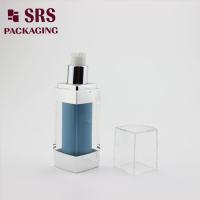China Shengruisi packaging L052-15ml 30ml 50ml 100ml luxury Square Plastic lotion pump Bottle for sale