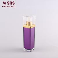 China Shengruisi packaging L052-15ml 30ml 50ml 100ml luxury Square Plastic lotion pump Bottle for sale