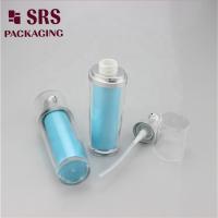 China L041 luxury white lotion bottle with golden shoulder ,foundation pump bottle for sale