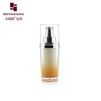 China L041 luxury white lotion bottle with golden shoulder ,foam pump bottle for sale