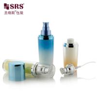 China L041 luxury white lotion bottle with golden shoulder ,foam pump bottle for sale