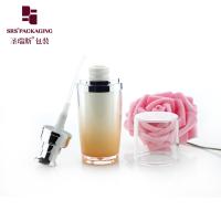 China L041 luxury white lotion bottle with golden shoulder ,foam pump bottle for sale