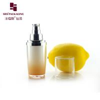China L041 luxury white lotion bottle with golden shoulder ,foam pump bottle for sale