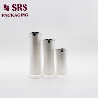 China black special shape 15ml 30ml 50ml acrylic lotion round bottle for sale