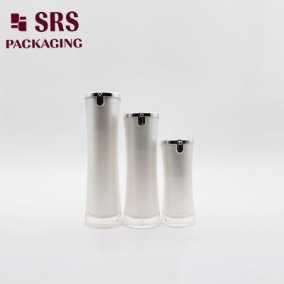 China black special shape 15ml 30ml 50ml acrylic lotion round bottle for sale