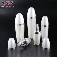 China SRS China plastic bottle manufacturers white acrylic refilling lotion container for serum for sale
