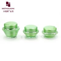 China J070 green painting color empty jar for snail cream for sale
