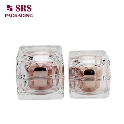 China J054 good quality and price J054 10ml 15ml 30ml 50ml plastic jar transparent for sale