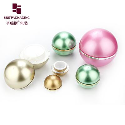 China J010 ball shape designer plastic jars for cosmtic for sale