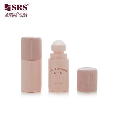 China RPPC1-60ML CRC Child Resistant Cap Custom Color PP PCR Recycled MONO Roll On Deodorant Bottle for sale