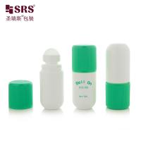 China RPPA1-50ML Round Bottom PP Solid Color With Colorful Cap Customized No Leakage Pain Relief Gel Roll On Massage Bottle for sale