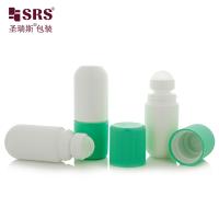 China RPPA1-50ML Round Bottom PP Solid Color With Colorful Cap Customized No Leakage Pain Relief Gel Roll On Massage Bottle for sale
