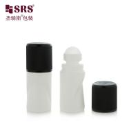China RPPB1-50ML Unique Shape Empty Wholesale Customization Color Matte Riibbed CRC Child Resistant Cap Roll On Bottle For Antiperspirant for sale