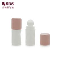 China RPPB1-50ML Unique Shape Empty Wholesale Customization Color Matte Riibbed CRC Child Resistant Cap Roll On Bottle For Antiperspirant for sale