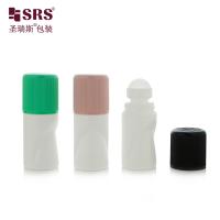 China RPPB1-50ML Unique Shape Empty Wholesale Customization Color Matte Riibbed CRC Child Resistant Cap Roll On Bottle For Antiperspirant for sale