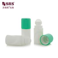 China RPPB1-50ML Unique Shape Empty Wholesale Customization Color Matte Riibbed CRC Child Resistant Cap Roll On Bottle For Antiperspirant for sale