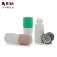 China RPPB1-50ML Unique Shape Empty Wholesale Customization Color Matte Riibbed CRC Child Resistant Cap Roll On Bottle For Antiperspirant for sale