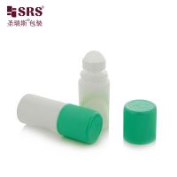 China RPPB1-50ML Unique Shape Empty Wholesale Customization Color Matte Riibbed CRC Child Resistant Cap Roll On Bottle For Antiperspirant for sale