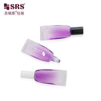 China GB3-10ML Tube Shape Thick Bottom Glass Roll On Bottle For Essential Oil Fragrance Roller Ball Packaging for sale