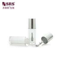 China G1185 Skincare Empty Clear Plastic Round Makeup Cute Lipgloss Tube Cosmetic Packaging for sale