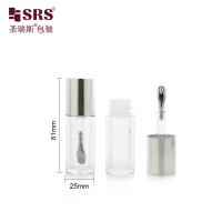 China G1185 Skincare Empty Clear Plastic Round Makeup Cute Lipgloss Tube Cosmetic Packaging for sale