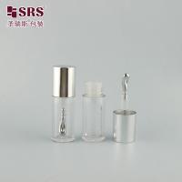 China G1185 Skincare Empty Clear Plastic Round Makeup Cute Lipgloss Tube Cosmetic Packaging for sale