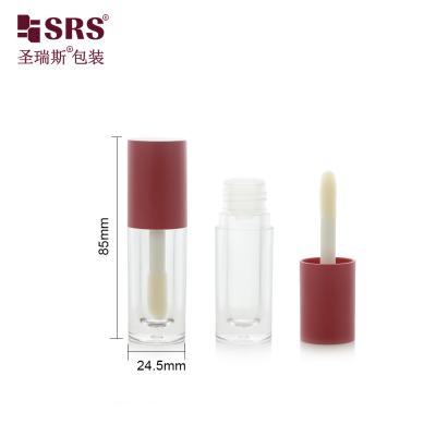 China G1139 Injection Color Screw Cap Transparent Plastic Lipgloss Tube Container Customization Cute Cylinder for sale