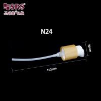 China N24 Bamboo Collar With Lotion Pump For 100ml Glass Bottle for sale