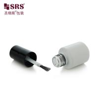 China DH-1B 4.5ML Round Bottom Glass Nail Polish Bottle With Brush Painted White Color Logo Printing for sale