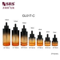 China GL017 15ml 20ml 40ml 50ml 100ml 120ml 150ml Custom Color Luxury Glass Dropper Bottle For Face Essence for sale