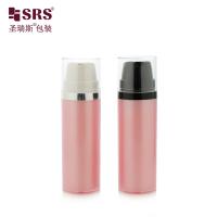 China SRSA404 15ml 30ml 50ml Double Wall Clear AS Plastic Cosmetic Lotion Foundation Bottle Customized for sale