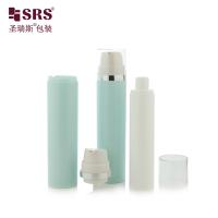 China SRSA404 15ml 30ml 50ml Double Wall Clear AS Plastic Cosmetic Lotion Foundation Bottle Customized for sale