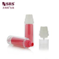 China SRSA404 15ml 30ml 50ml Transparent AS Plastic Airless Bottle For Facial Gel Serum Packaging for sale