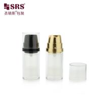 China SRSA404 15ml 30ml 50ml Transparent AS Plastic Airless Bottle For Facial Gel Serum Packaging for sale