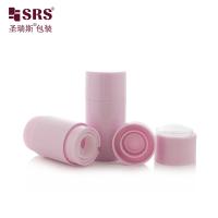 China D042 50ML Custom Pink Color Round Shape Plastic Deodorant Stick Container Bottom Filling for sale