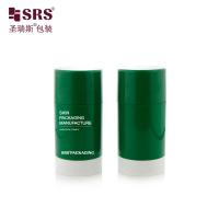 China D048 Injection Custom Green Color Plastic PP PCR Deodorant Stick Container Wholesale Luxury Cosmetic Packaging for sale