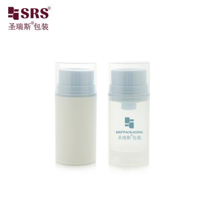 China PA608 Cute Fat Round PP PCR Recycled Material Airless Pump Lotion Bottle Skincare Gel Bottles for sale