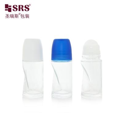China BLPG-B 50ml Empty Pain Relief Gel Roll On Deodorant Bottle Glass Packaging Customization Bottles for sale