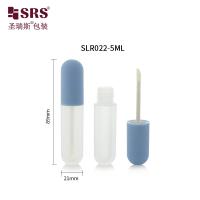 China SLR022-5ML Round Bottom Tube With Dome Cap Lip Gloss Bottle Packaging Wholesale Applicator for sale
