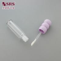 China SLR023-3ML Clear Bottle With Cute Unique Shape Cap For Lip Gloss Empty Applicator Makeup Packaging for sale