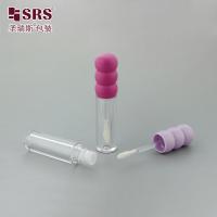 China SLR023-3ML Clear Bottle With Cute Unique Shape Cap For Lip Gloss Empty Applicator Makeup Packaging for sale