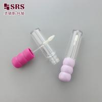 China SLR023-3ML Clear Bottle With Cute Unique Shape Cap For Lip Gloss Empty Applicator Makeup Packaging for sale
