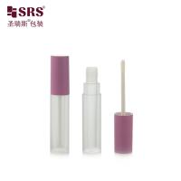 China SLR009-3.5ML Round Cylinder Clear Plastic Makeup Skincare Lipgloss Tube Bottle Custom High Quality Matte Finished for sale